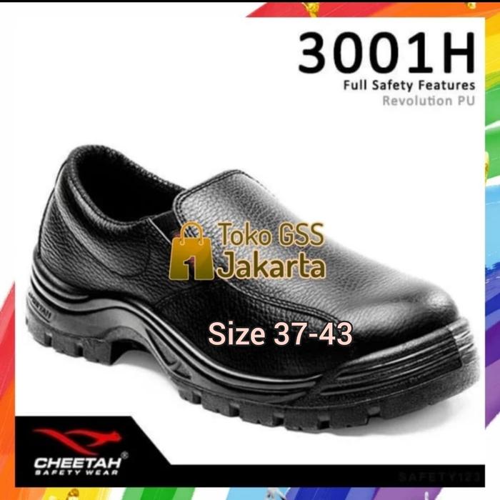 Jual Sepatu Safety Shoes Cheetah 3001H Original Keselamatan 37-43 3001 ...