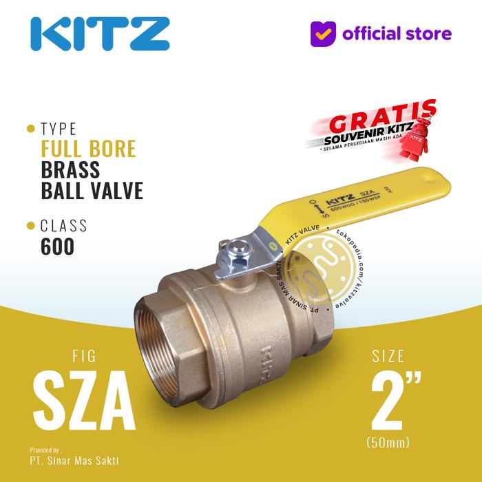 Promo KITZ Full Port Ball Valve Fig. 600 SZA , 2" - 50A - 50mm , Drat Screw Cicil 0% 3x ...
