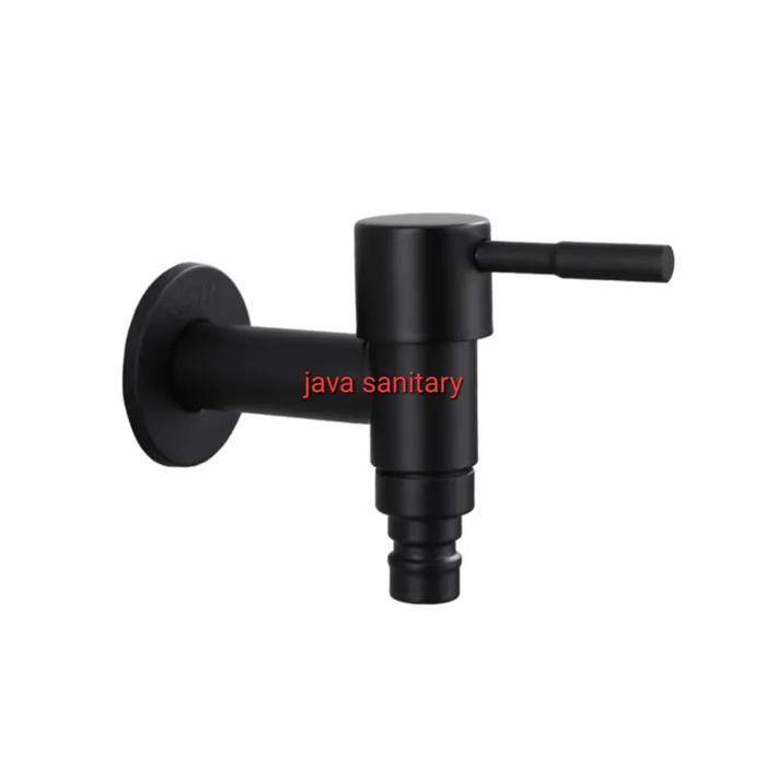 Jual Kran Tembok Stainless SUS 304 Minimalis Hitam Kran Air Wudhu ...