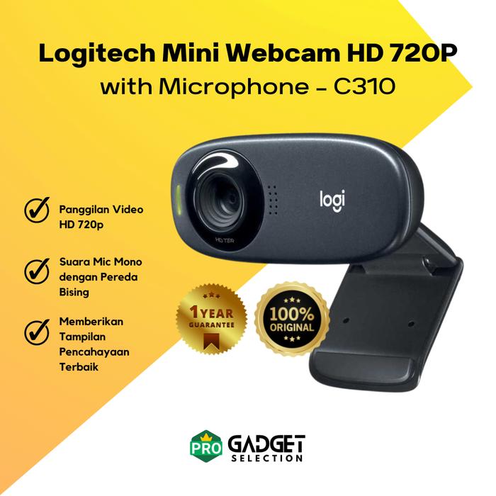 Jual Logitech Mini Webcam HD 720P with Microphone - C310 GARANSI RESMI ...