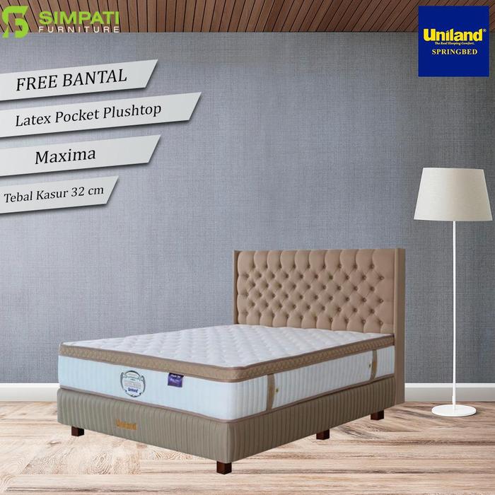 Jual Springbed Uniland Latex Pocket Plush Top MAXIMA (32 cm) Matras ...