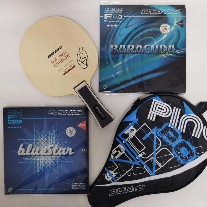 Promo Raket Pingpong Donic Skachkov plus karet Bluestar dan Baracuda Set Cicil 0% 3x - Jakarta ...