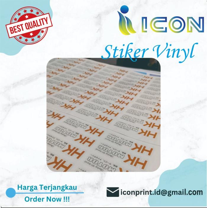 Jual Sticker label Vinyl A3+ custom Print dan Cut - Kab. Bekasi - Icon ...
