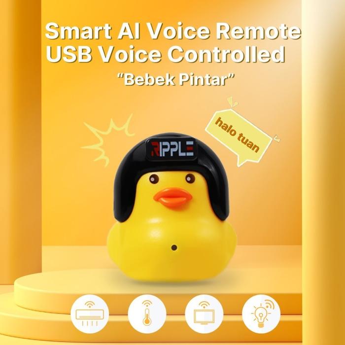 Promo Smart AI Remote AC/TV Ripple Bebek Pintar R1 USB Voice Command ...
