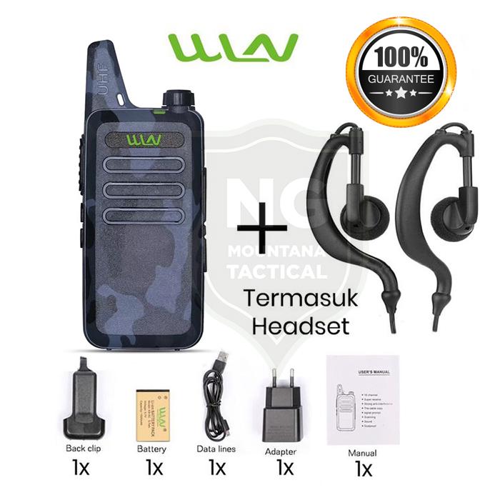 Jual WLN WINLAN HT Walkie Talkie KD-C1 UHF Full Set Single Tanpa ...