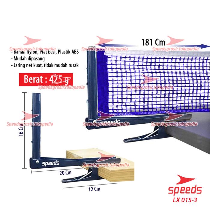 Promo Net Jaring Tenis Meja Pingpong Tarik speeds LX 015-3 - 015-3 ...