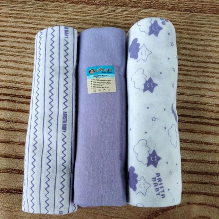Jual 3 pcs bedong bayi motif arista baby - bdong seri ungu - Kab ...