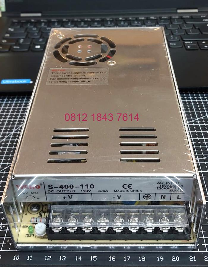 Jual Power Supply WEHO S-400-110 SMPS input 110/220Vac output 110Vdc 3 ...