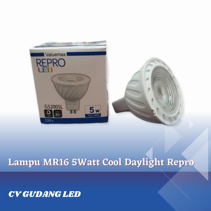 Jual Lampu Led MR16 5Watt Cool Daylight Putih - REPRO - Kab. Sleman ...