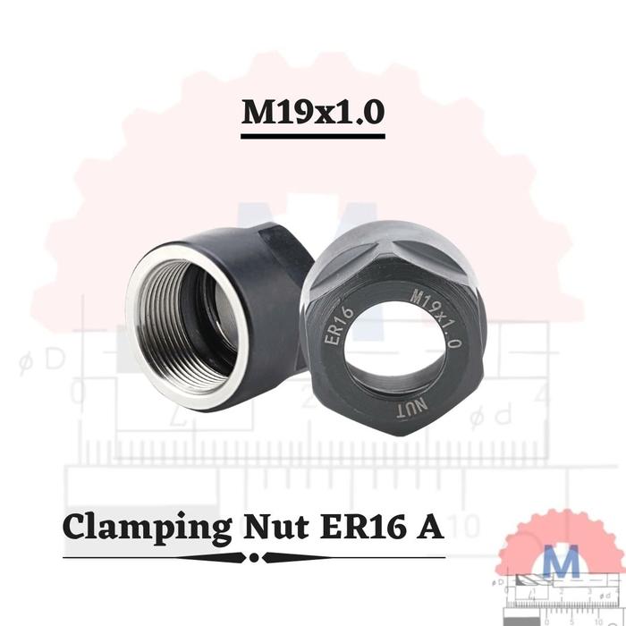 Promo ER16 A Clamping Nut ER16 Mur Spindle collet - M22X1.5 - Jakarta ...