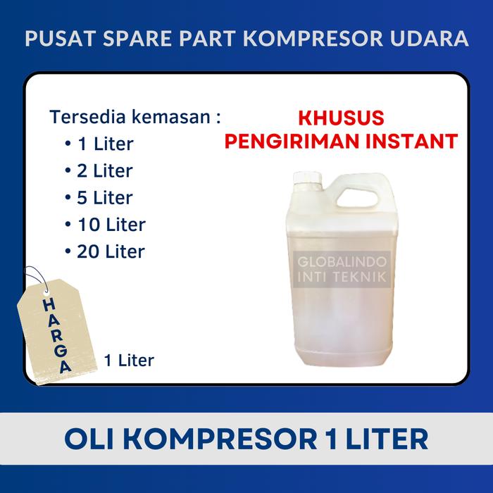 Jual Oli Kompresor Angin 1 Liter / 2 Liter / 5 Liter / 10 Liter / 20 ...