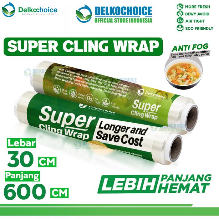 Jual Plastik Cling Wrap Food Wrapping Pembungkus Makanan DELKO CLING ...