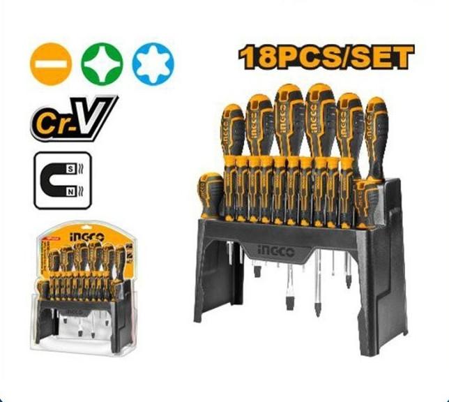 Jual INGCO HKSD1828 - 18 PCS SCREWDRIVER PRECISION SET OBENG PRESISI JAM - Kota Surabaya - Lucky ...
