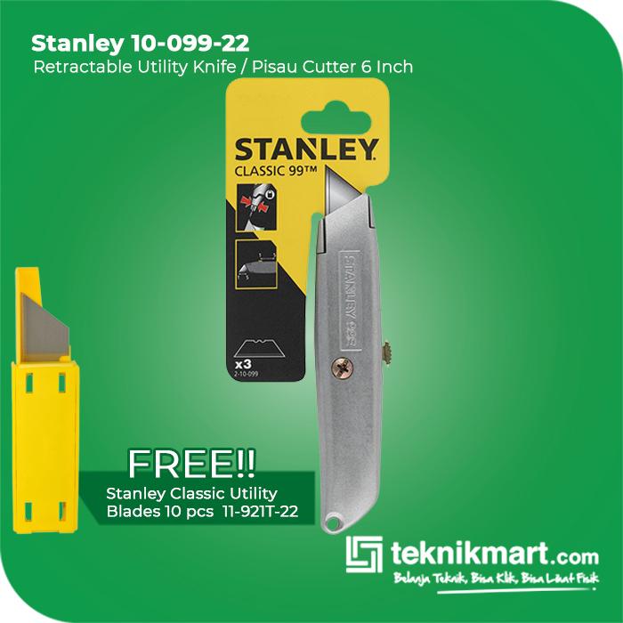 Promo Stanley Retractable Utility Knife / Pisau Cutter 6inch 10-099-22 ...
