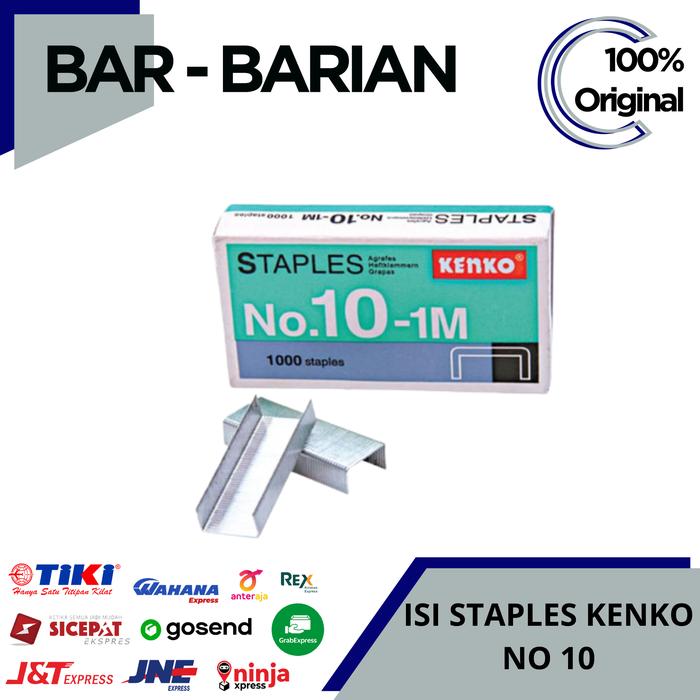 Jual ISI STAPLES KENKO KECIL NO 10 / REFIL STEPLES STAPLER KECIL KENKO ...