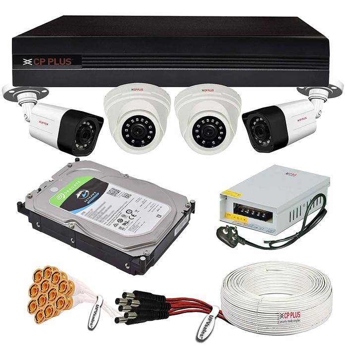 Jual SET CCTV DVR 4 Channel Camera Indoor Outdoor Full Color Plus Audio ...