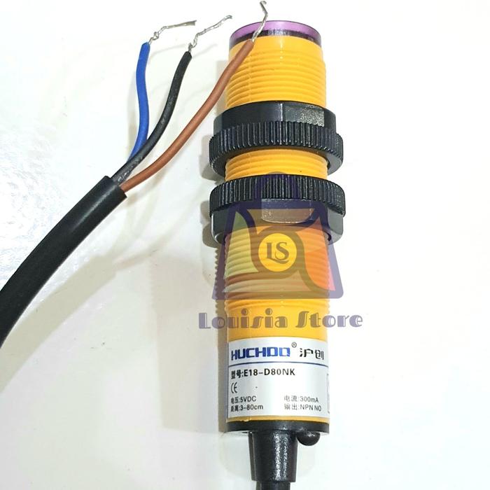 Jual E18-D80NK infrared sensor proximity adjustable 3 - 80 cm - Jakarta ...