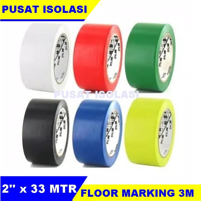 Jual Isolasi Floor Marking 3M 764 - Line Tape - Lakban Lantai - 3M Original - Putih - Jakarta ...