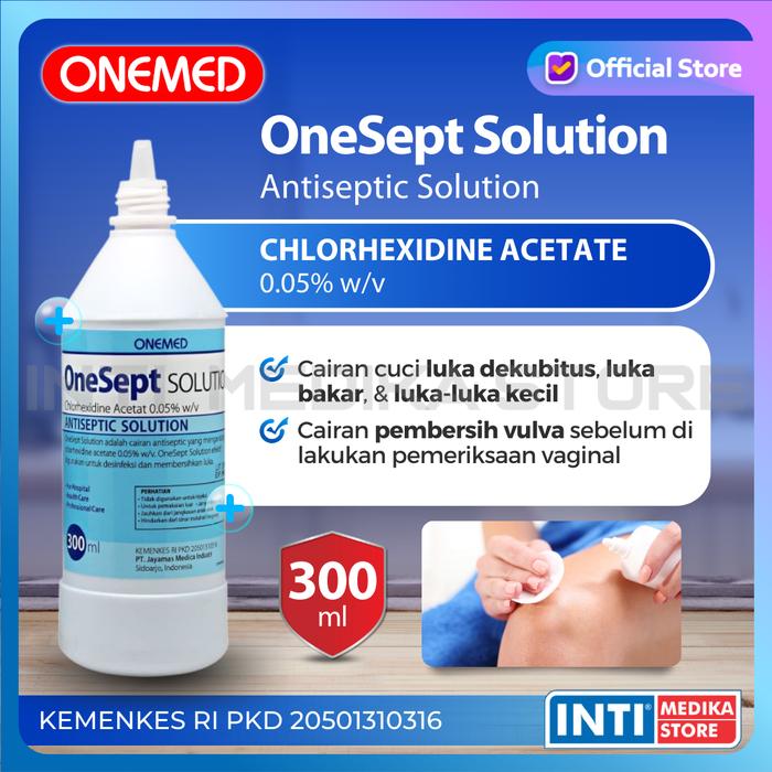 Jual ONEMED - Wound Cleanser Solution ONESEPT 300ml | Cairan Pembersih Luka - Kota Bandung ...