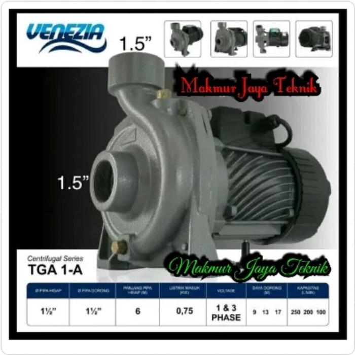 Jual Pompa Centrifugal 1HP 3Phase Venezia TGA 1A 1.5 inch Pompa Sirkulasi - Kota Surabaya ...