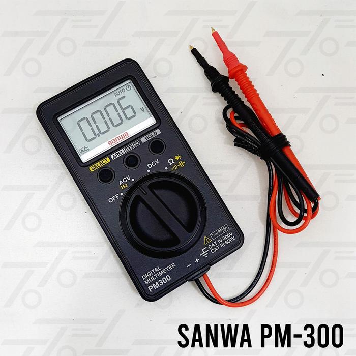 Jual Sanwa PM300 Digital Compact Multitester True RMS Mini Pocket SIze ...
