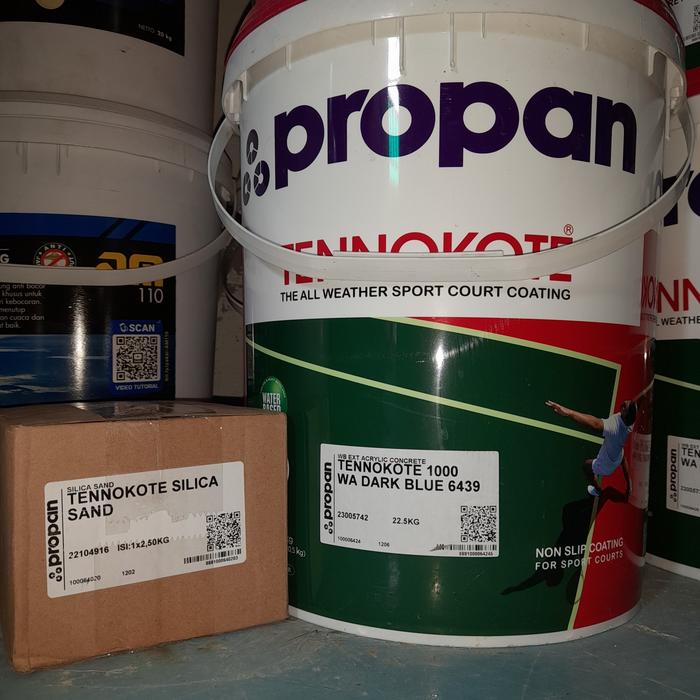 Jual Cat Lapangan PROPAN TENNOKOTE 1000 WA.Warna DARK BLUE 6439 @25kg ...