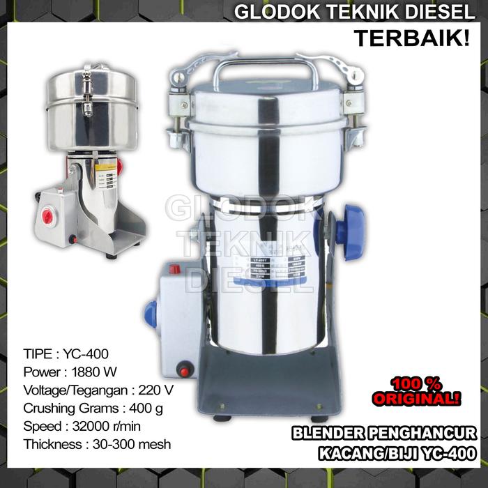 Jual Mesin Blender Penggiling Bubuk Penghancur Obat Biji Kacang YC 400 ...