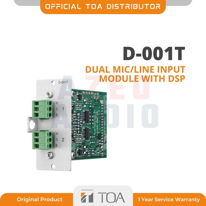 Jual TOA D-001T Dual Mic/Line Input Module with DSP | Garansi Resmi - Jakarta Utara - Azeo Audio ...