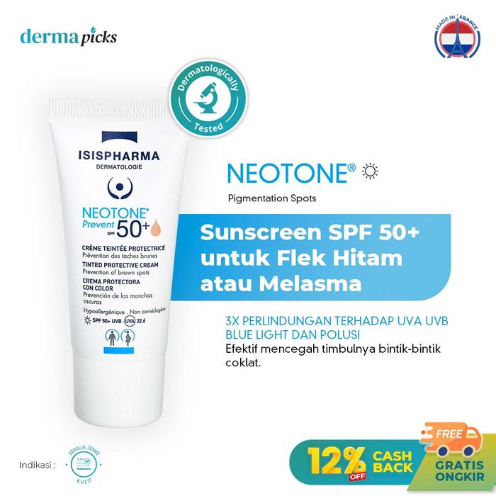 Jual NEOTONE prevent SPF50+ LIGHT 30 ml ISISPHARMA - Sunscreen ...