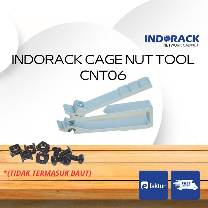 Jual INDORACK CAGE NUT TOLL ( PENCAPIT UNTUK BAUT RACK SERVER WALLMOUNT ...