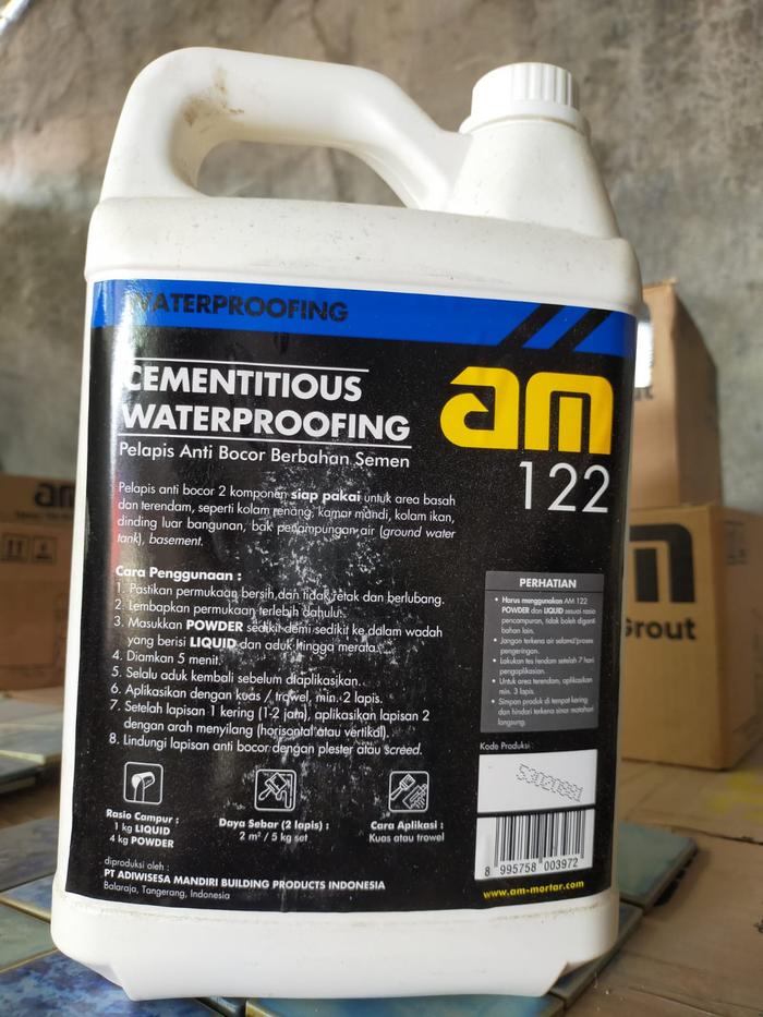 Jual Cairan AM 122 Waterproofing Pelapis Anti Bocor Kemasan 5kg - Kota ...