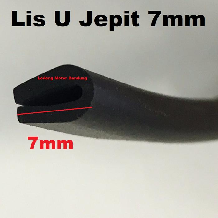 Jual Rubber List Karet Lis U Jepit Kaca 7mm 10mm Meteran - 10mm - Kota ...