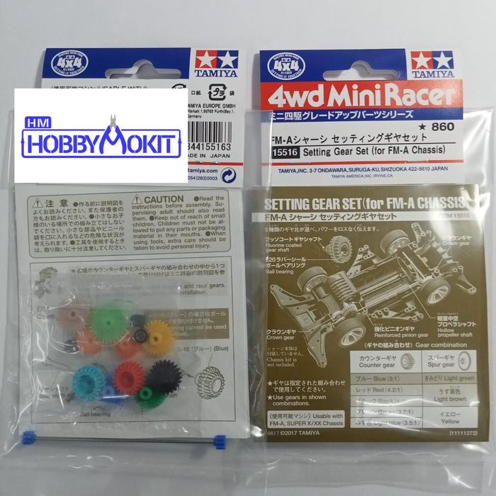 Jual TAMIYA 15516 Setting Gear Set (for FM-A Chassis) - Kota Bandung ...