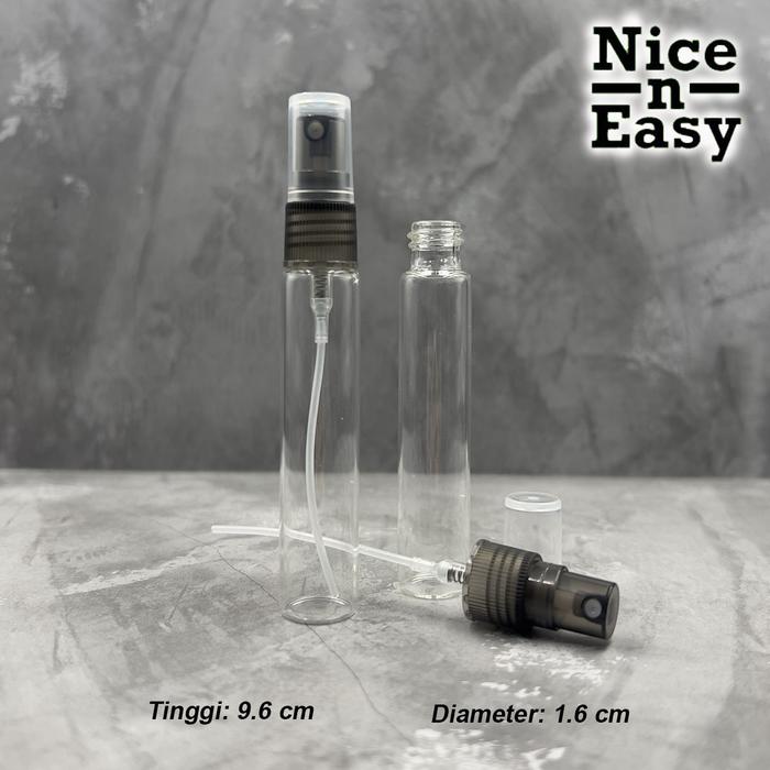 Jual Botol Spray 10ml Kaca Lebar - Spray Plastik Drat Ulir - Refill ...