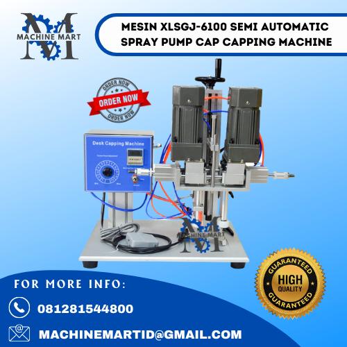 Jual Mesin XLSGJ-6100 Semi Automatic Spray Pump Cap Capping Machine ...