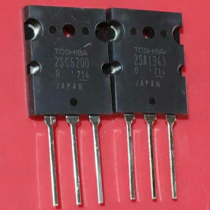 Jual TRANSISTOR TOSHIBA 2SC5200 C 5200 C5200 / 2SA1943 A 1943 A1943 SET ...