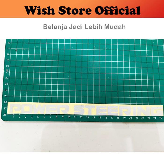Jual Emblem / Car Logo / Sticker / Lambang Mobil Tulisan POWER STEERING ...
