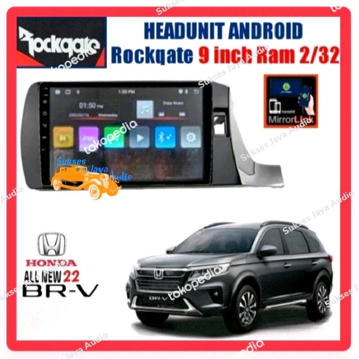 Jual Head Unit Android Rockgate 9 Inch OEM All New BRV 2022 Up + Socket ...