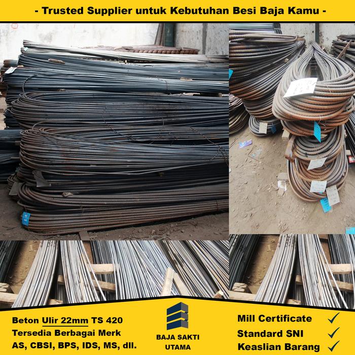Jual Besi Beton Ulir 22mm SNI BJTS 420 SNI - Kota Bandung - Baja Sakti ...