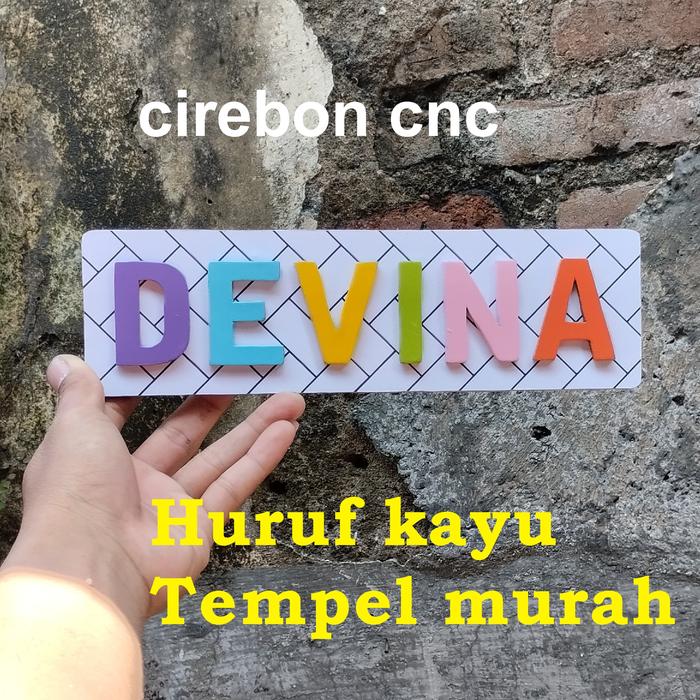 Jual Huruf tempel mdf papan dekorasi ruangan kamar hiasan dinding ...