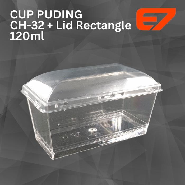 Promo Cup Pudding CH-32 + Lid 120ml - Cup Dessert Plastk PS, Jelly Cup ...