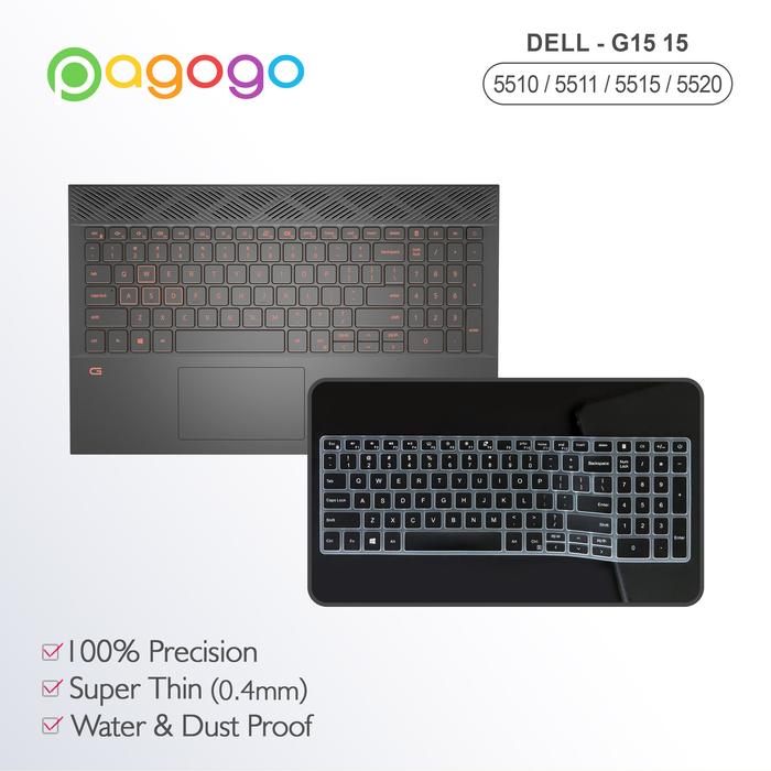Jual Skin Keyboard Protector Dell G15 15 5510 5511 5515 5520 Bening ...