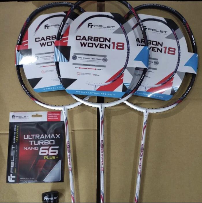 Jual Raket Badminton Felet Carbon Woven 18 Original - Jakarta Barat ...