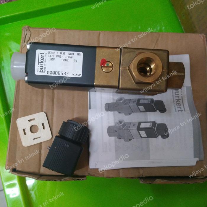 Jual BURKERT 0340 C 8,0 NBR MS G1/4 AC230V - Jakarta Barat - wijaya tri ...
