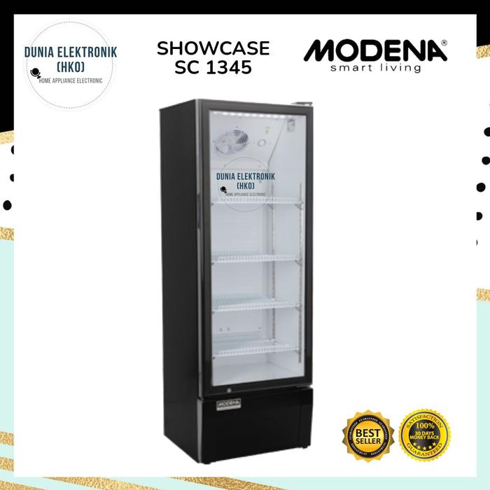 Promo Showcase MODENA SC 1345 SC1345 Display Cooler 4 Rak 340 Liter Low ...