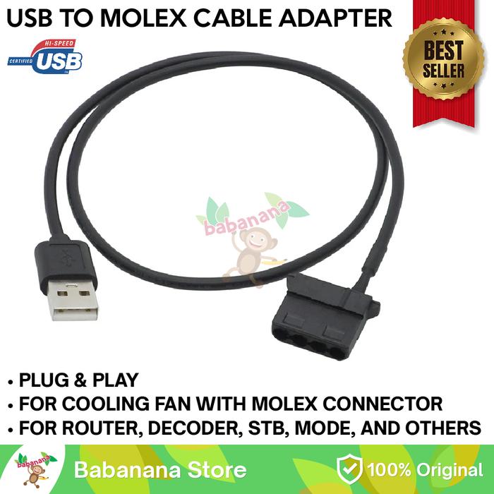 Jual USB Male to Molex Male Cable Kabel 30cm - Jakarta Utara - Babanana ...