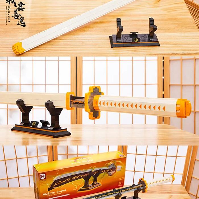 Jual Lego Anime Kimetsu No Yaiba Agatsuma Zenitsu Nichirin Sword Figure ...
