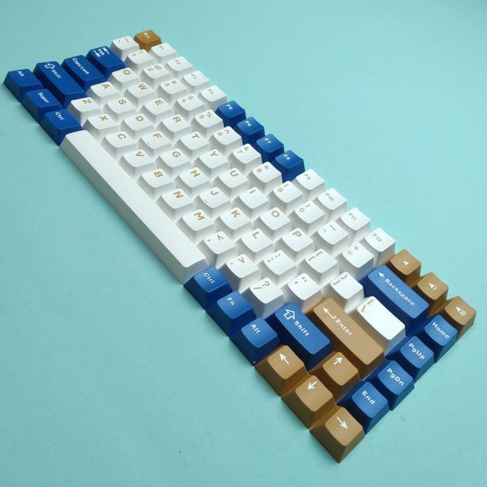 Jual Keycaps Yongqiu Double Shot Onion Grass Blue Colorways Cherry ...