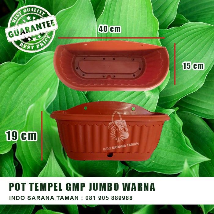 Jual POT TEMPEL GMP JUMBO MERAH Pot Dinding Pot Tanaman Pot Bunga ...