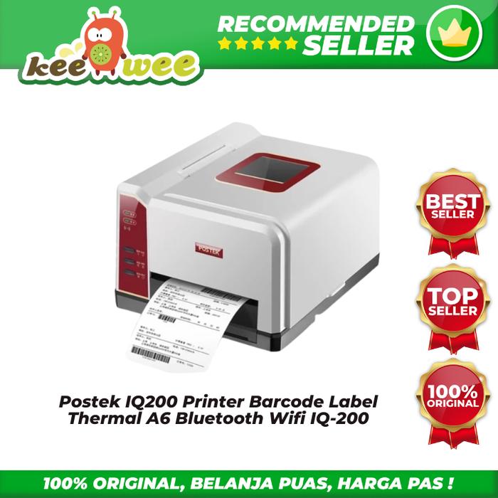 Jual Postek IQ200 Printer Barcode Label Thermal A6 Bluetooth Wifi IQ ...
